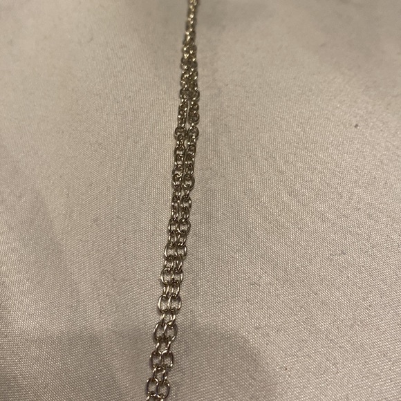 Jewelry | 2 Silver Plated Chain With Drop Pendant 1000 | Poshmark